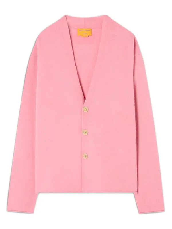 Guest In Residence Long Sleeve Cashmere Polo With Gathered Detail - Giallo