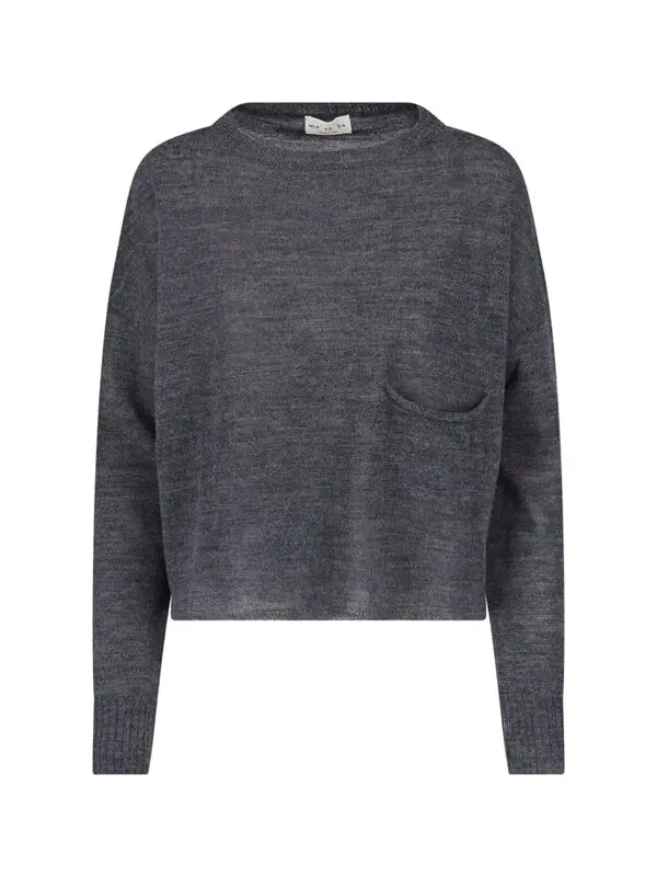 MA'RY'YA 100% Virgin Wool Crewneck Sweater