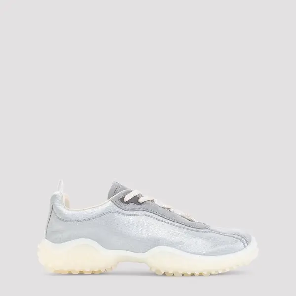 Miu Miu Lace-up Suede Leather And Rubber Sneakers