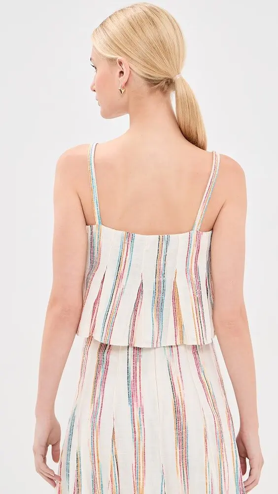 Rosie Assoulin Pleated Bandeau Top