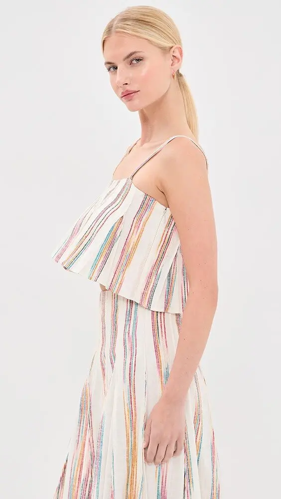 Rosie Assoulin Pleated Bandeau Top