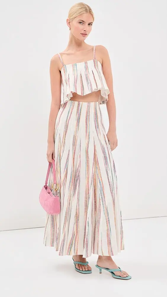 Rosie Assoulin Pleated Bandeau Top