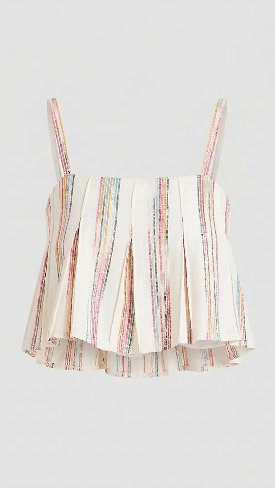 Rosie Assoulin Pleated Bandeau Top