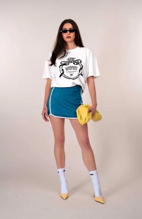 BRIDEMERCH Wifey Ring Oversized Crop Tee