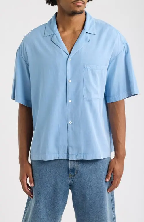 ELWOOD Oversize Cotton Blend Camp Shirt