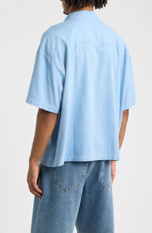 ELWOOD Oversize Cotton Blend Camp Shirt