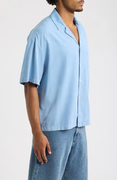 ELWOOD Oversize Cotton Blend Camp Shirt