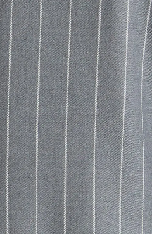 Thom Browne Flannel Chalk Stripe Sport Coat With Armbands
