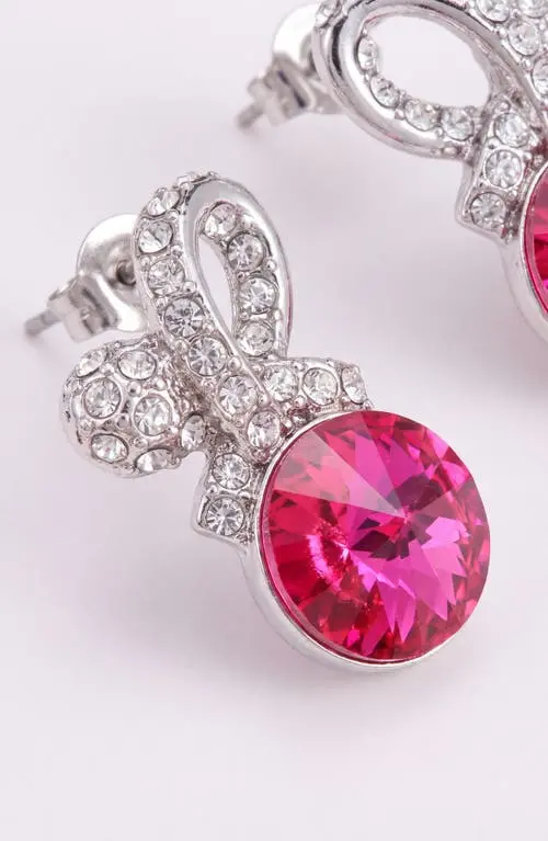 MODENAIRE Crystal Flower Drop Earrings