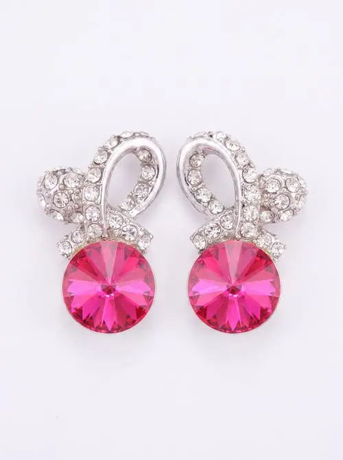 MODENAIRE Crystal Flower Drop Earrings