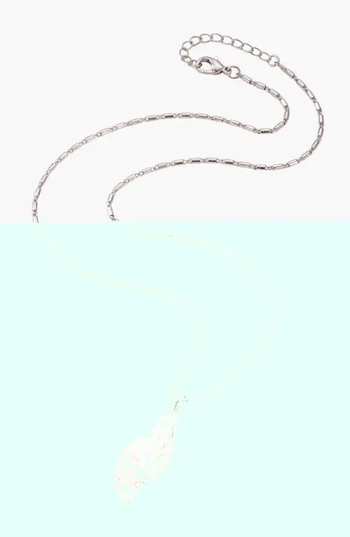 MODENAIRE Crystal Floral Pendant Necklace