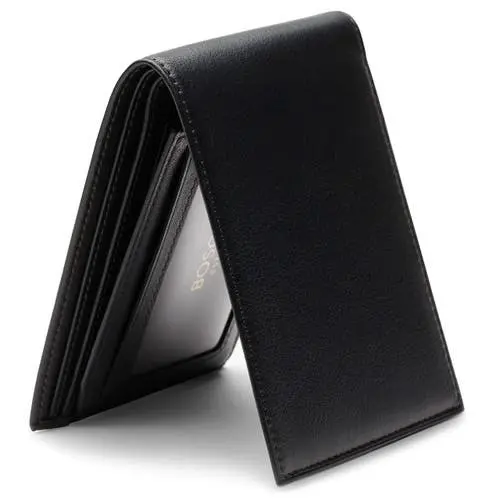 Bosca Nappa Vitello Bifold Wallet With Card/id Flap