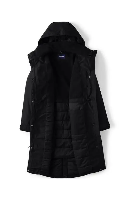 LANDS' END Squall Waterproof Insulated Winter Stadium Coat