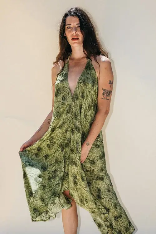 SUN CHILD Classic Silk Dress Carly
