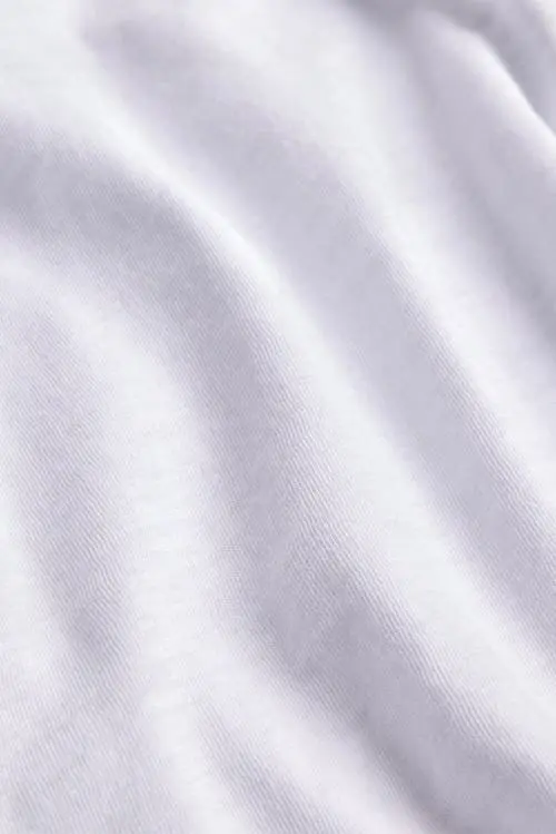 FRANNE GOLDE Slub Jersey Crew Neck Tee - White