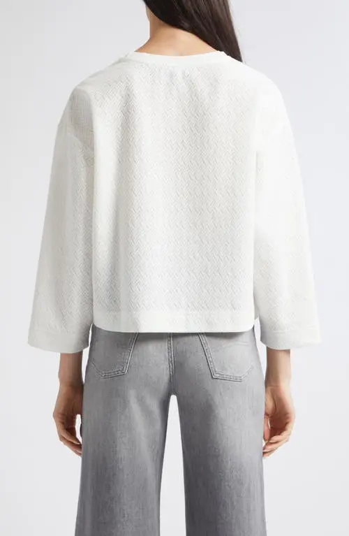 Emporio Armani Crewneck Chevron Jacquard Sweater