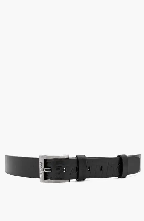 CAVALINHO Classic Embossed Leather Belt