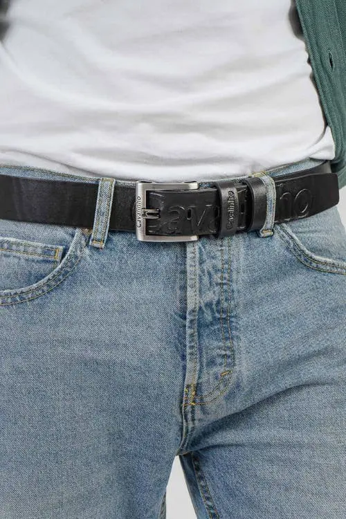 CAVALINHO Classic Embossed Leather Belt