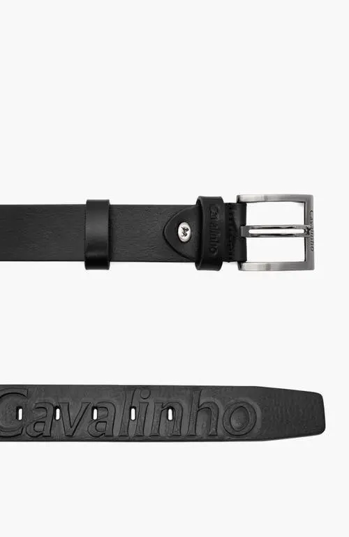 CAVALINHO Classic Embossed Leather Belt