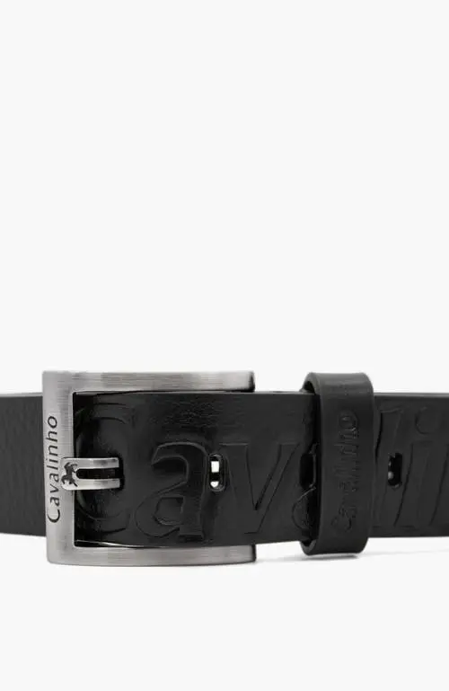 CAVALINHO Classic Embossed Leather Belt