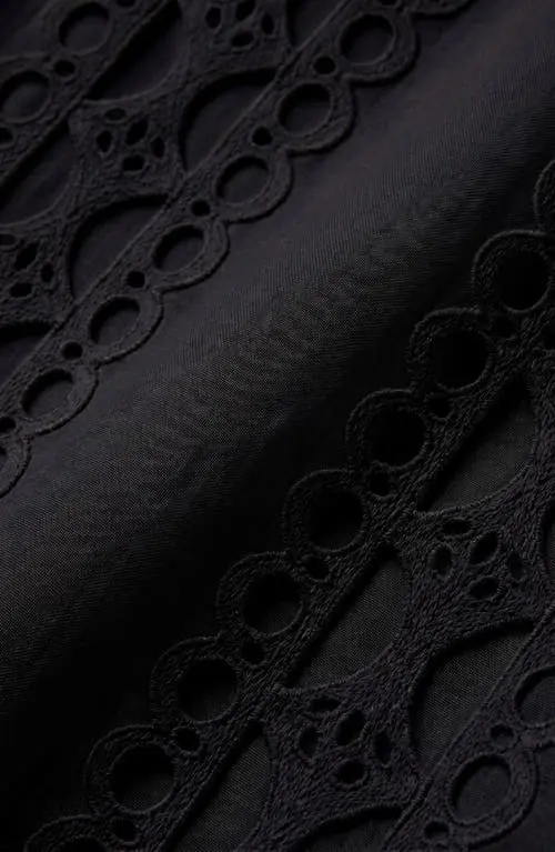 MODENAIRE Sleeveless High Neck Lace Overlay Maxi Dress - Black