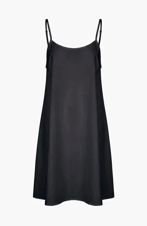 MODENAIRE Sleeveless High Neck Lace Overlay Maxi Dress - Black