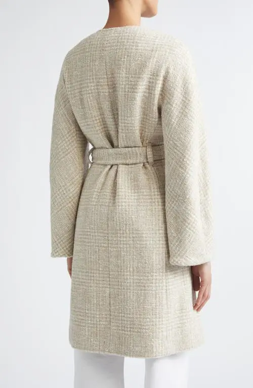 Eleventy Belted Bouclé Coat