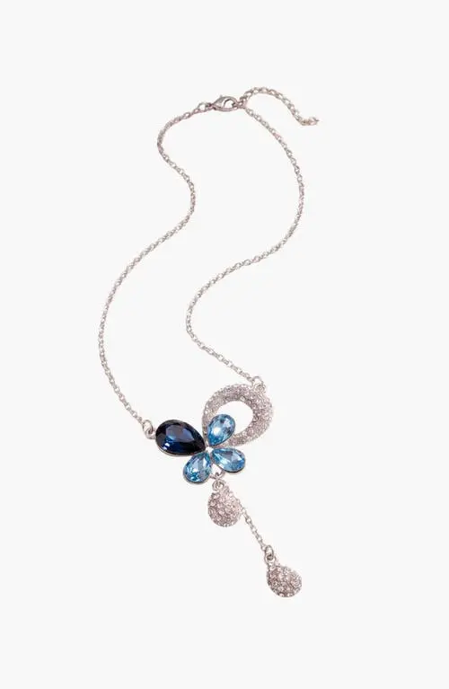 MODENAIRE Teardrop Crystal Pendant Necklace