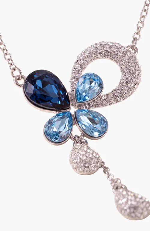 MODENAIRE Teardrop Crystal Pendant Necklace