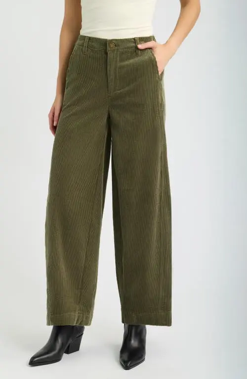 Wit & Wisdom Skyrise Barrel Leg Corduroy Pants