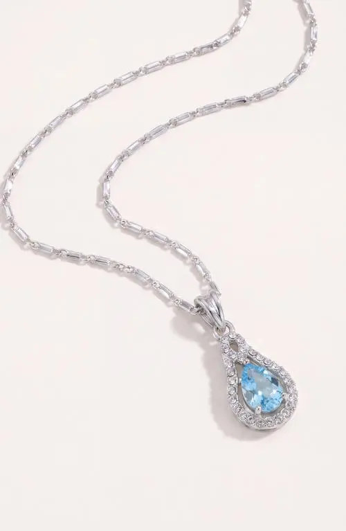 MODENAIRE Teardrop Crystal Pendant Necklace