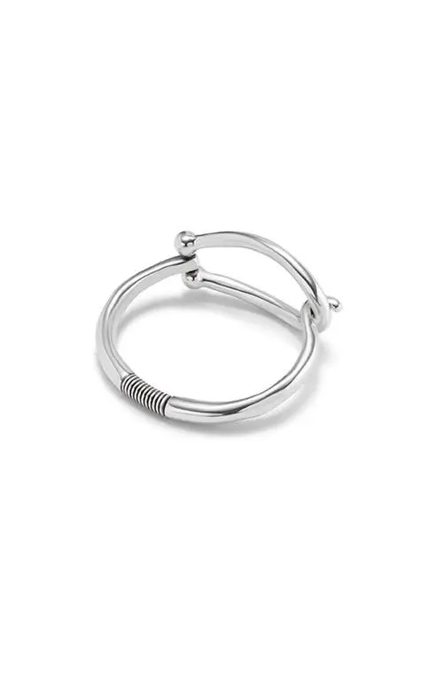 UNODE50 Sterling Plated Rigid Bracelet With Link