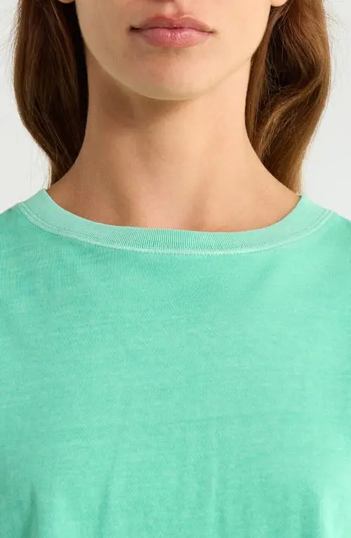 Beyond Yoga Cropped T-shirt With Raw Hem