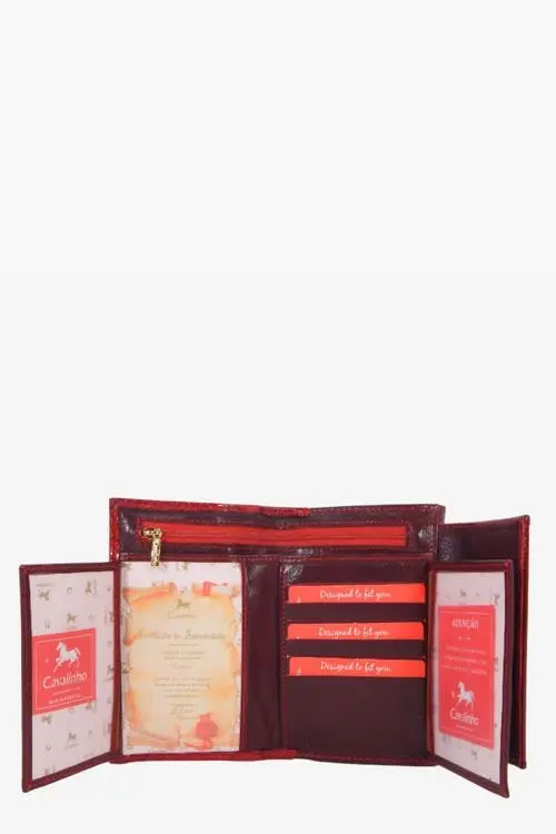CAVALINHO Gallop 202 Patent Leather Wallet - Red