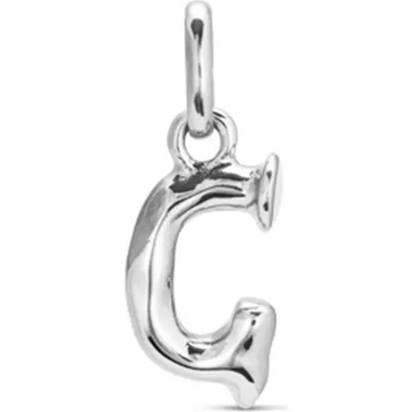 UNODE50 Sterling-plated Letter G Charm