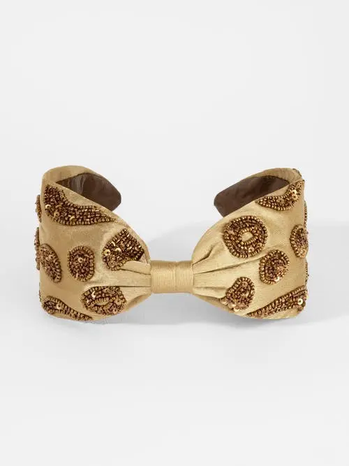 HAIR DRAMA CO. Champagne Paisley Headband