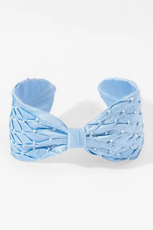 HAIR DRAMA CO. Pin Tuck Knotted Headband