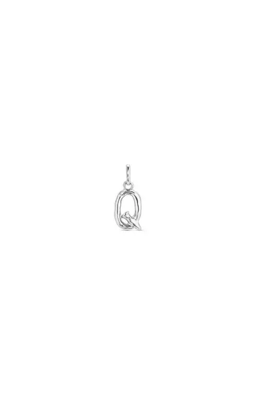 UNODE50 Sterling -plated "q" Charm