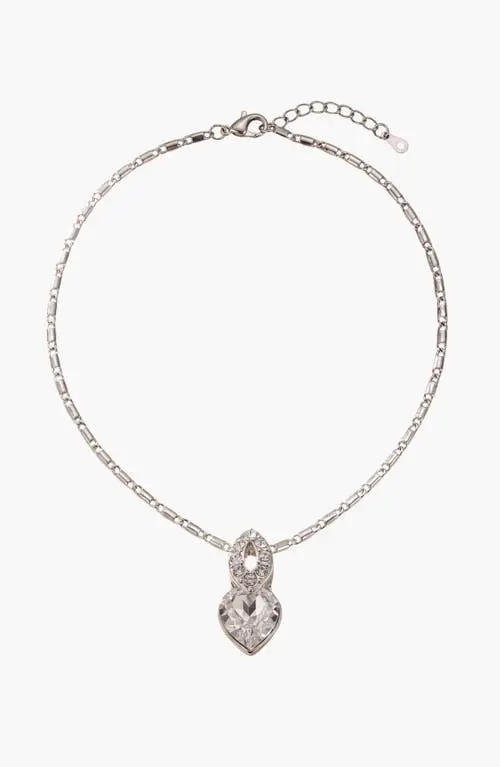 MODENAIRE Crystal Heart Pendant Necklace