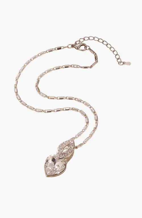 MODENAIRE Crystal Heart Pendant Necklace