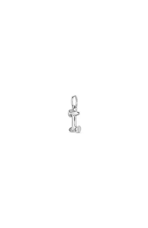 UNODE50 Sterling -plated Letter 'i' Charm