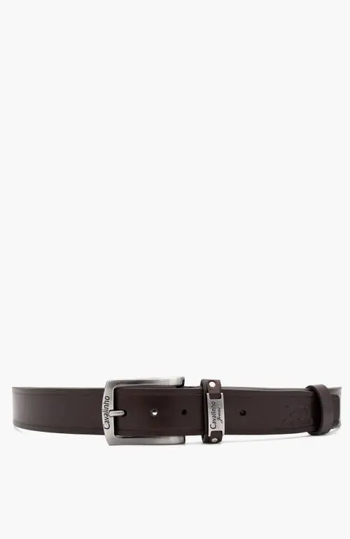 CAVALINHO Gentleman 512 Leather Belt With Silver Buckle