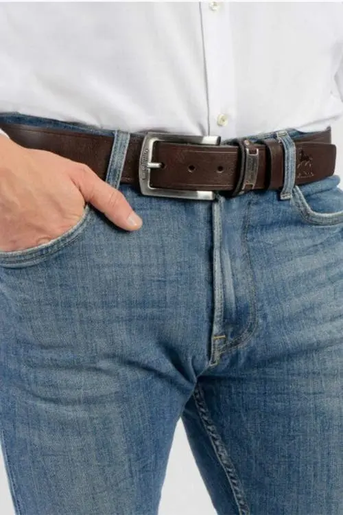 CAVALINHO Gentleman 512 Leather Belt With Silver Buckle