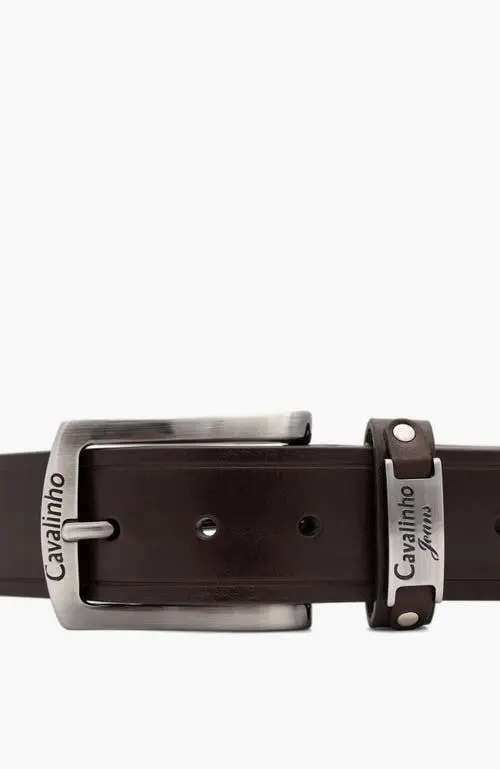 CAVALINHO Gentleman 512 Leather Belt With Silver Buckle