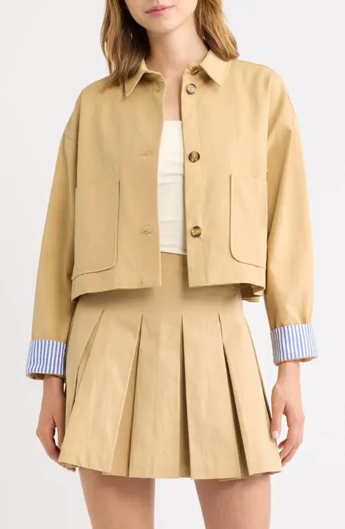 PETAL & PUP Mattie Crop Trucker Jacket