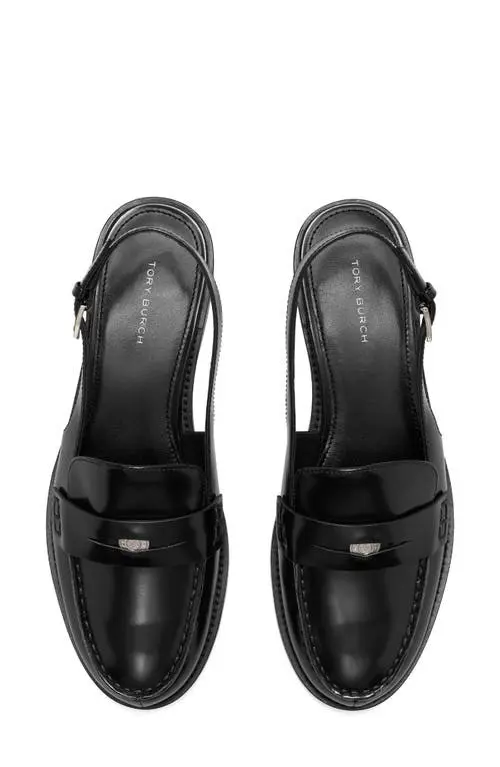 Tory Burch Classic Penny Slingback Loafer - Perfect Black