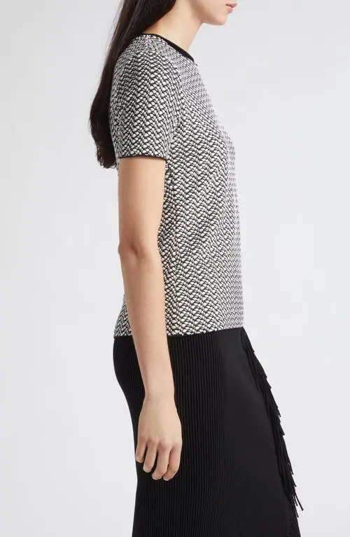 Emporio Armani Geometric Jacquard Jersey Tee