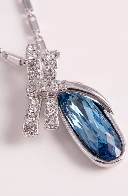 MODENAIRE Dragonfly Egg Crystal Pendant Necklace
