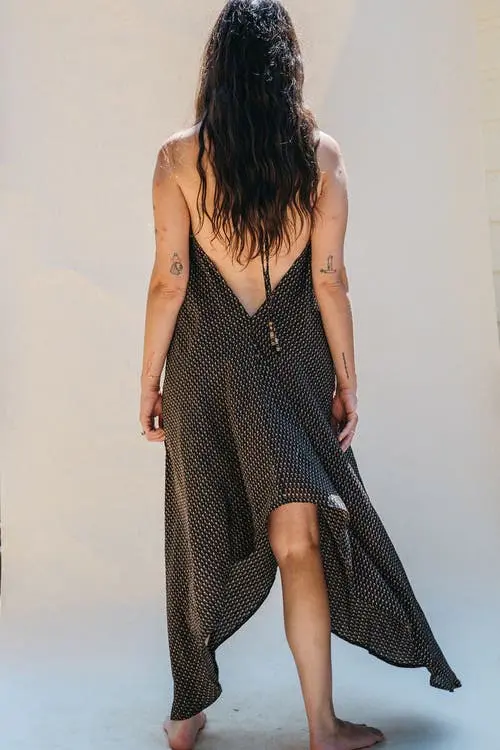 SUN CHILD Classic Silk Dress