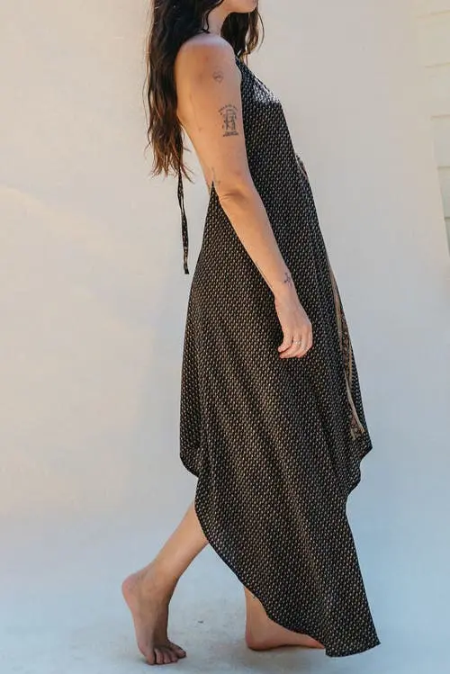 SUN CHILD Classic Silk Dress